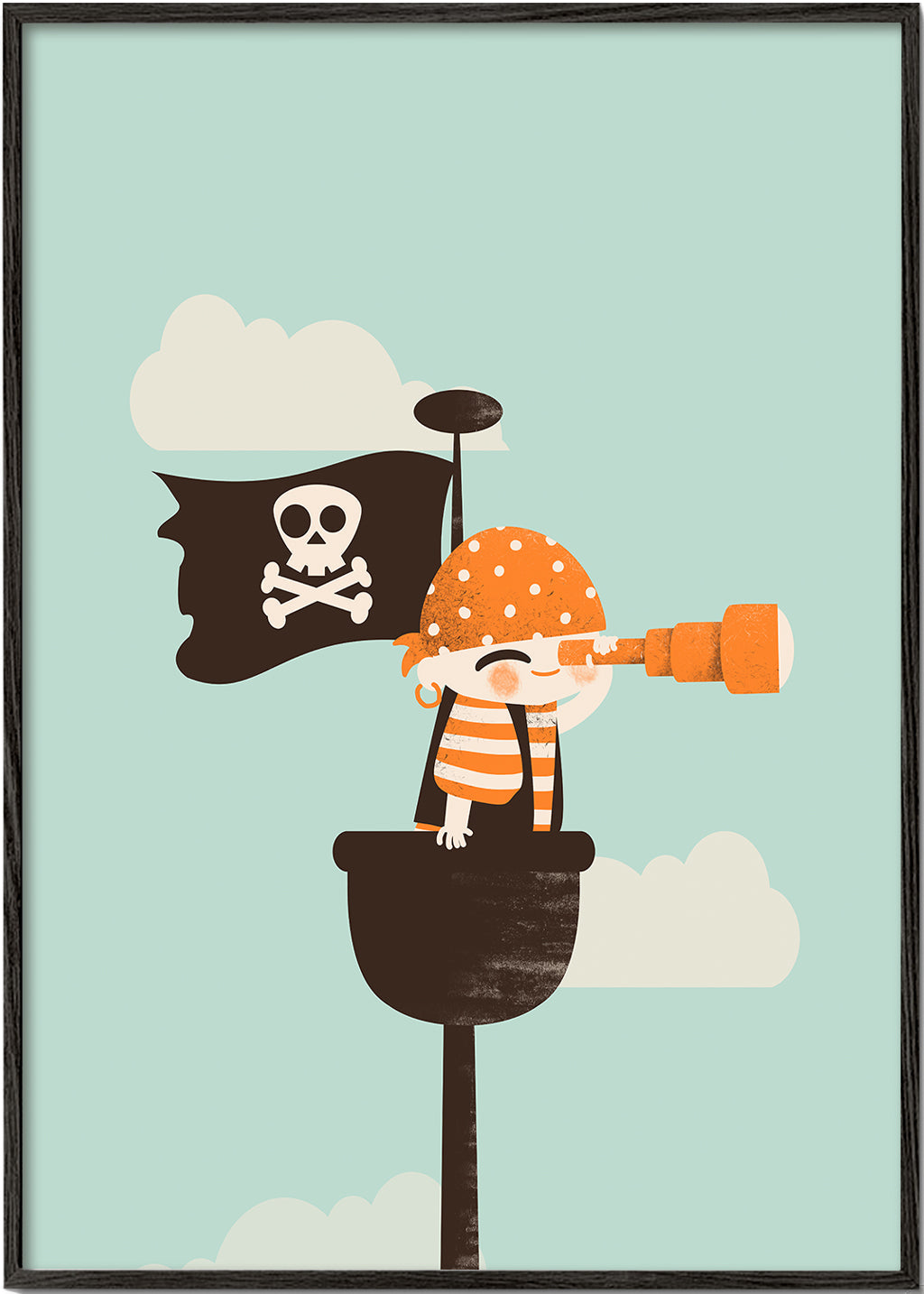 Kids poster Pirate Lookout | Wall art, framed prints and posters – Artesta