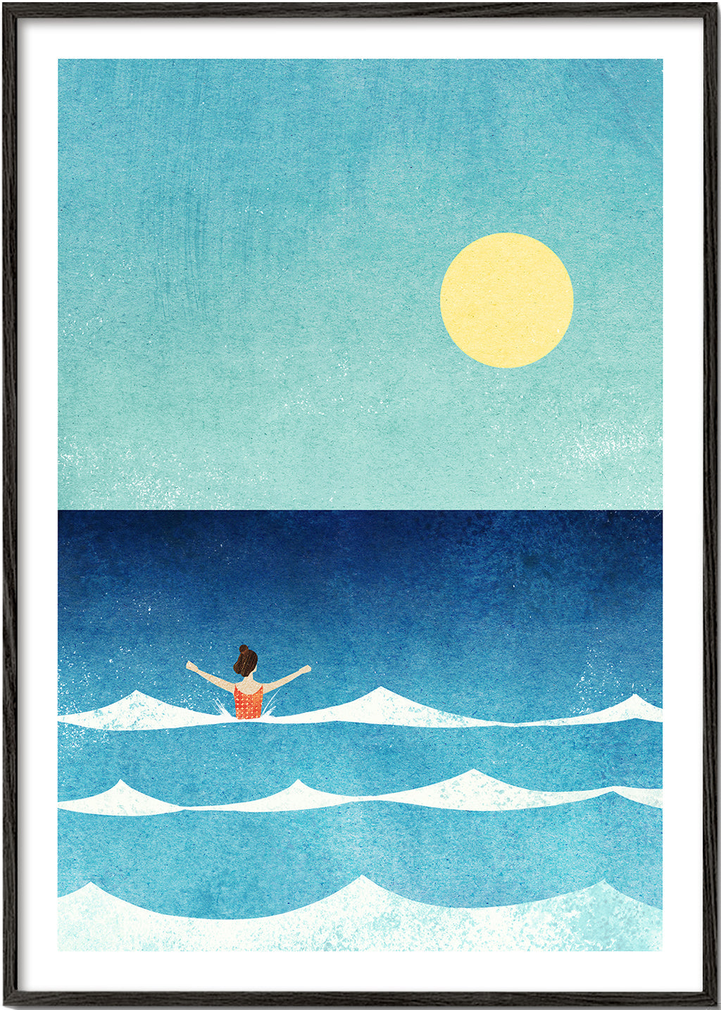 Scandinavian wall art Sea Swim II | Wall art, framed prints and posters ...